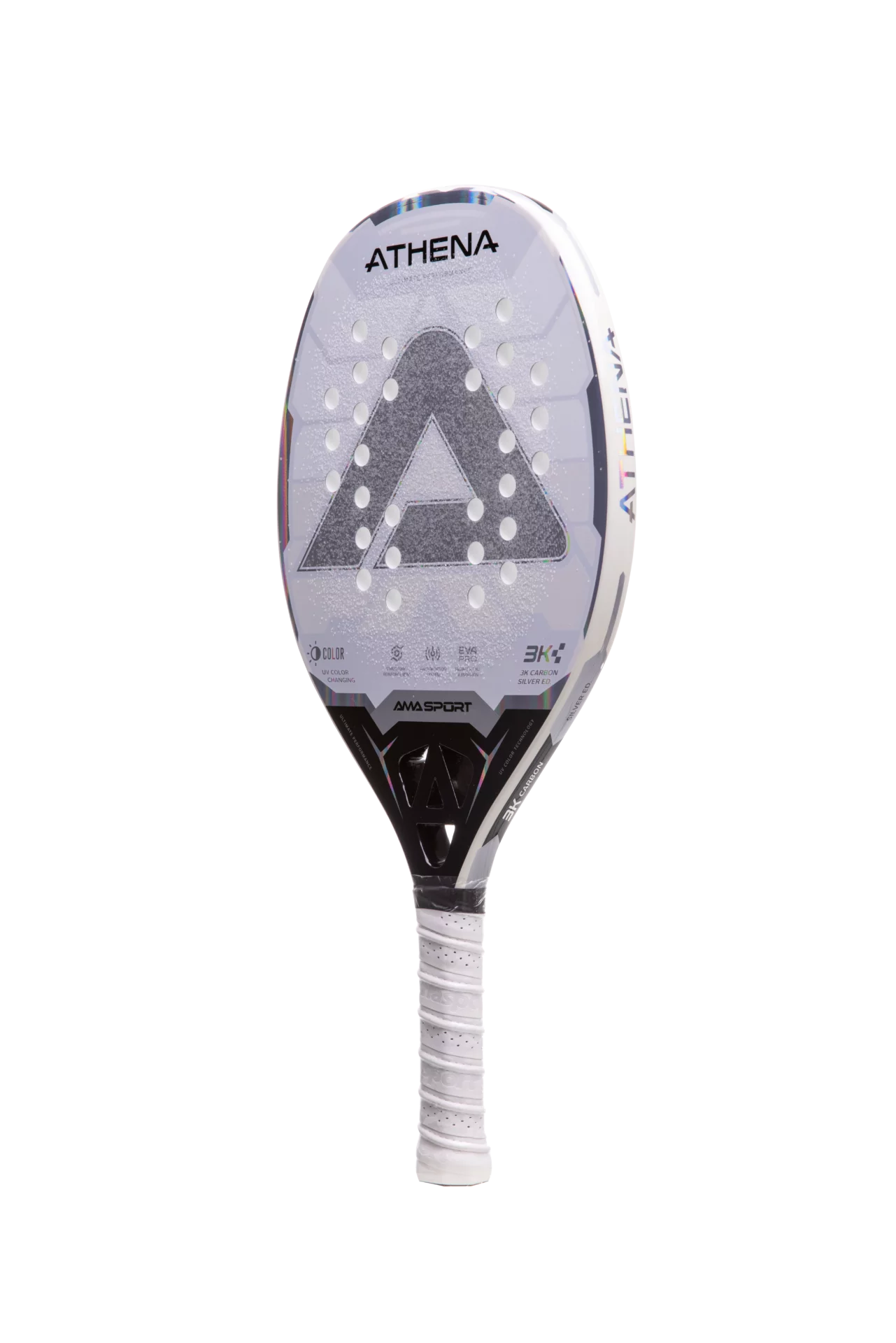 Raquete de Beach Tennis AMA Sport Athena Carbono 3 k - Meraki Beach Tennis